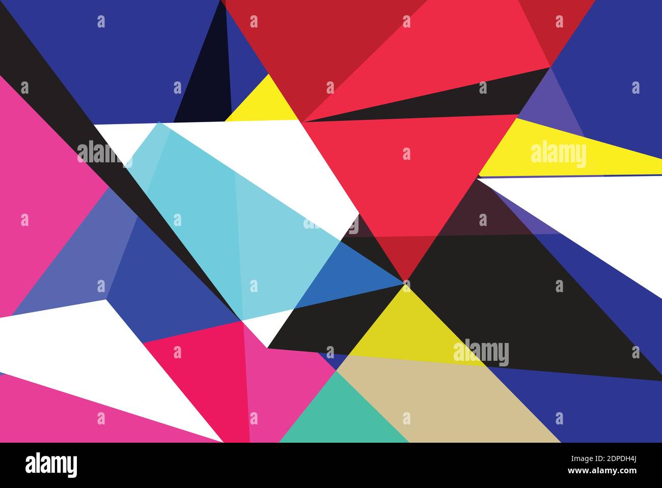 Abstract vector background with different geometric elements on a retro ...