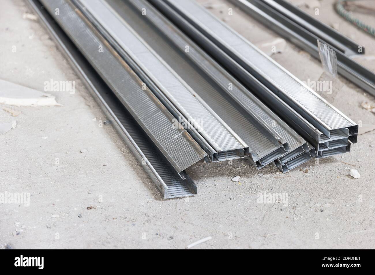 Gypsum Board Ceiling House Construction High Resolution Stock ...