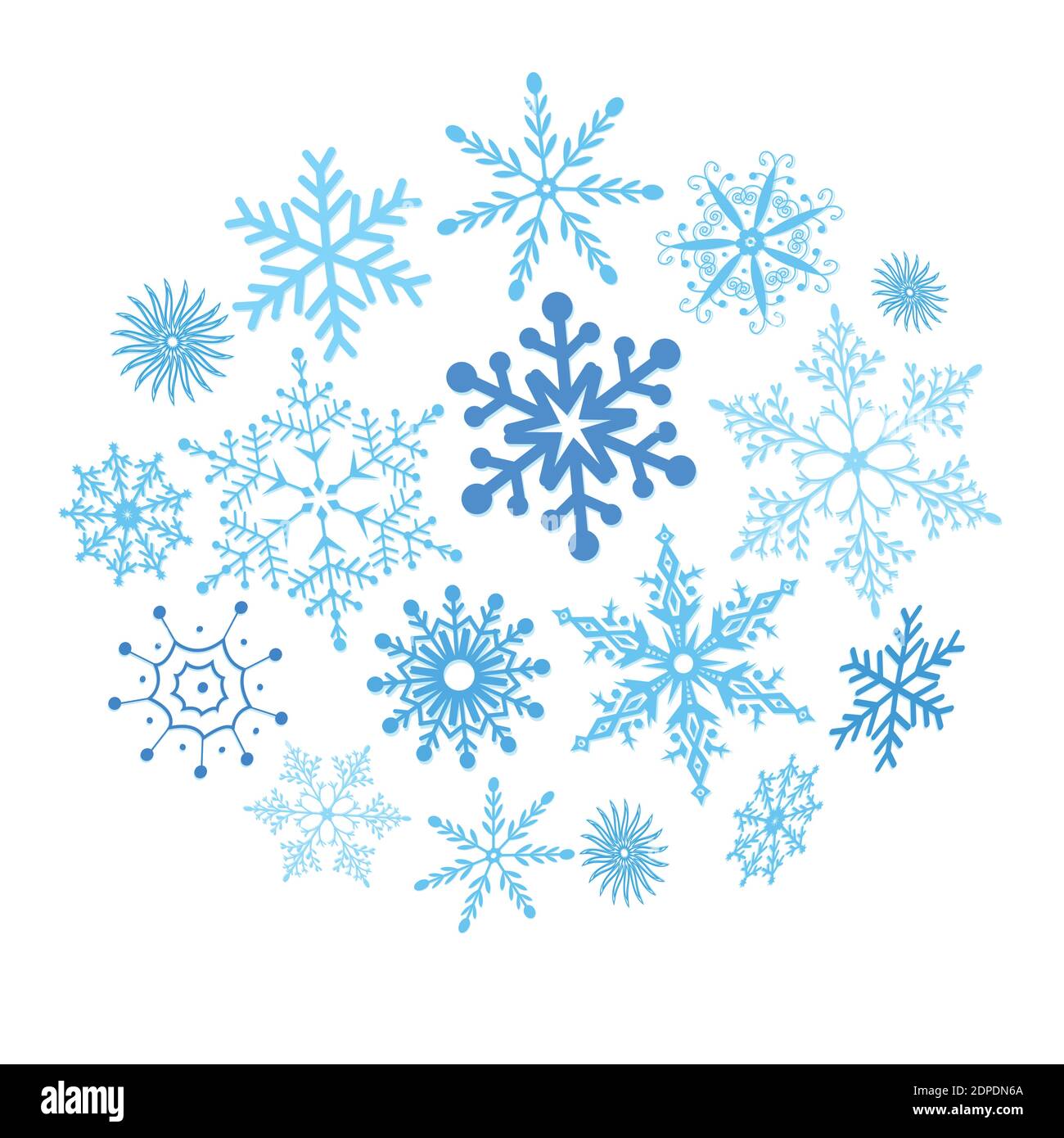 Blue Snowflake Holiday Printable