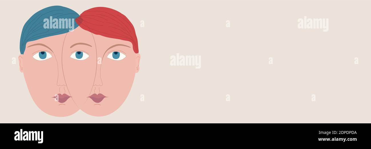 Dual heads Stock Vector Images - Alamy
