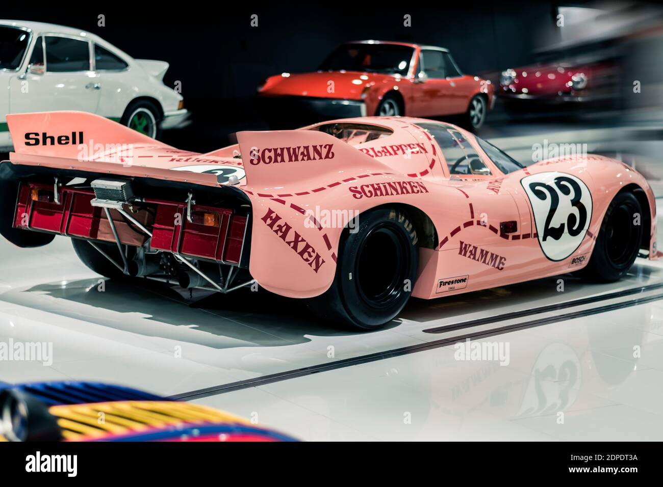 STUTTGART, Germany 6 March 2020: The Porsche 917-20 in “Pink Pig ...