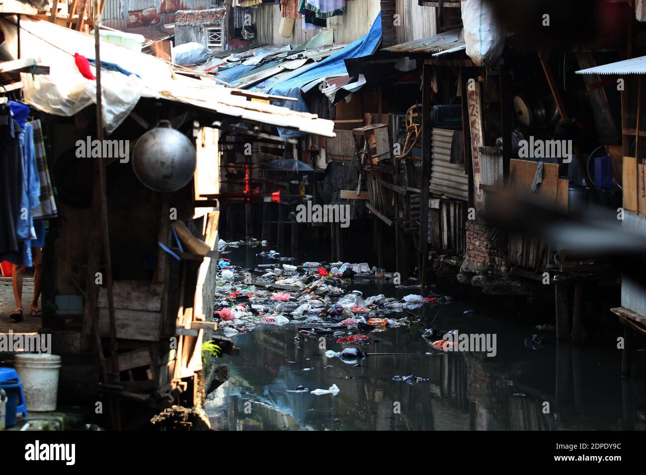 Garbage At Slum Area Stock Photo - Alamy