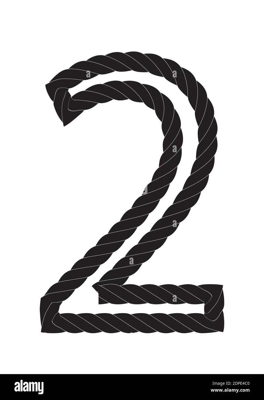 The Number 2 In Black