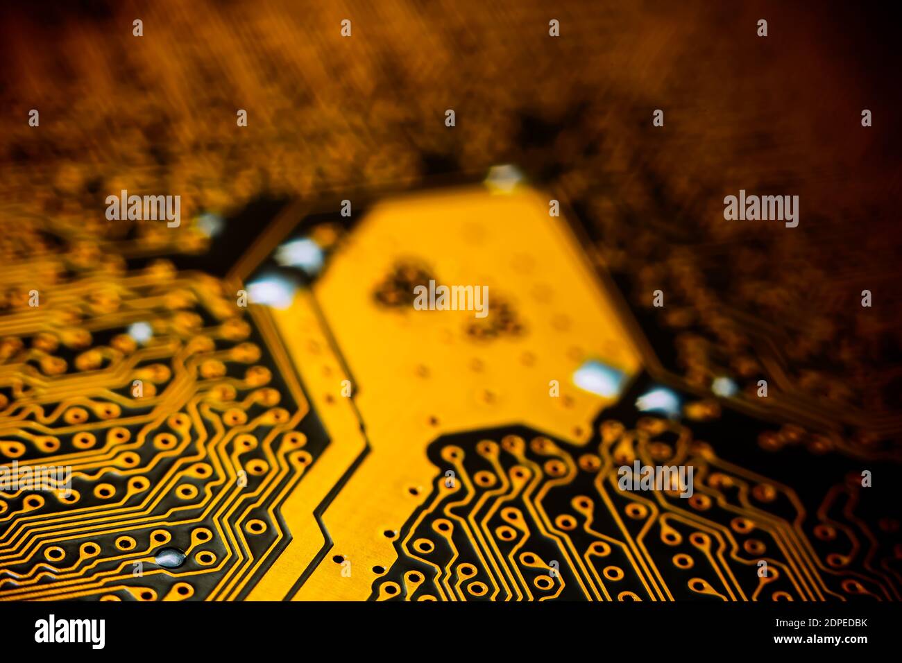 Blur electronic circuit close up computer Stock Photo - Alamy
