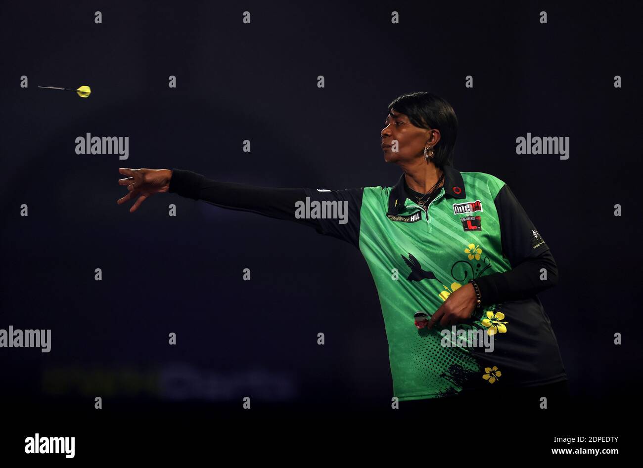 Deta Hedman in action during day five of the William Hill World Darts ...