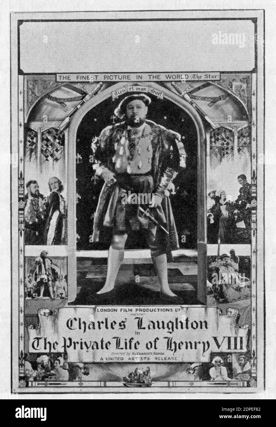 The private life of henry viii poster hi-res stock photography and ...