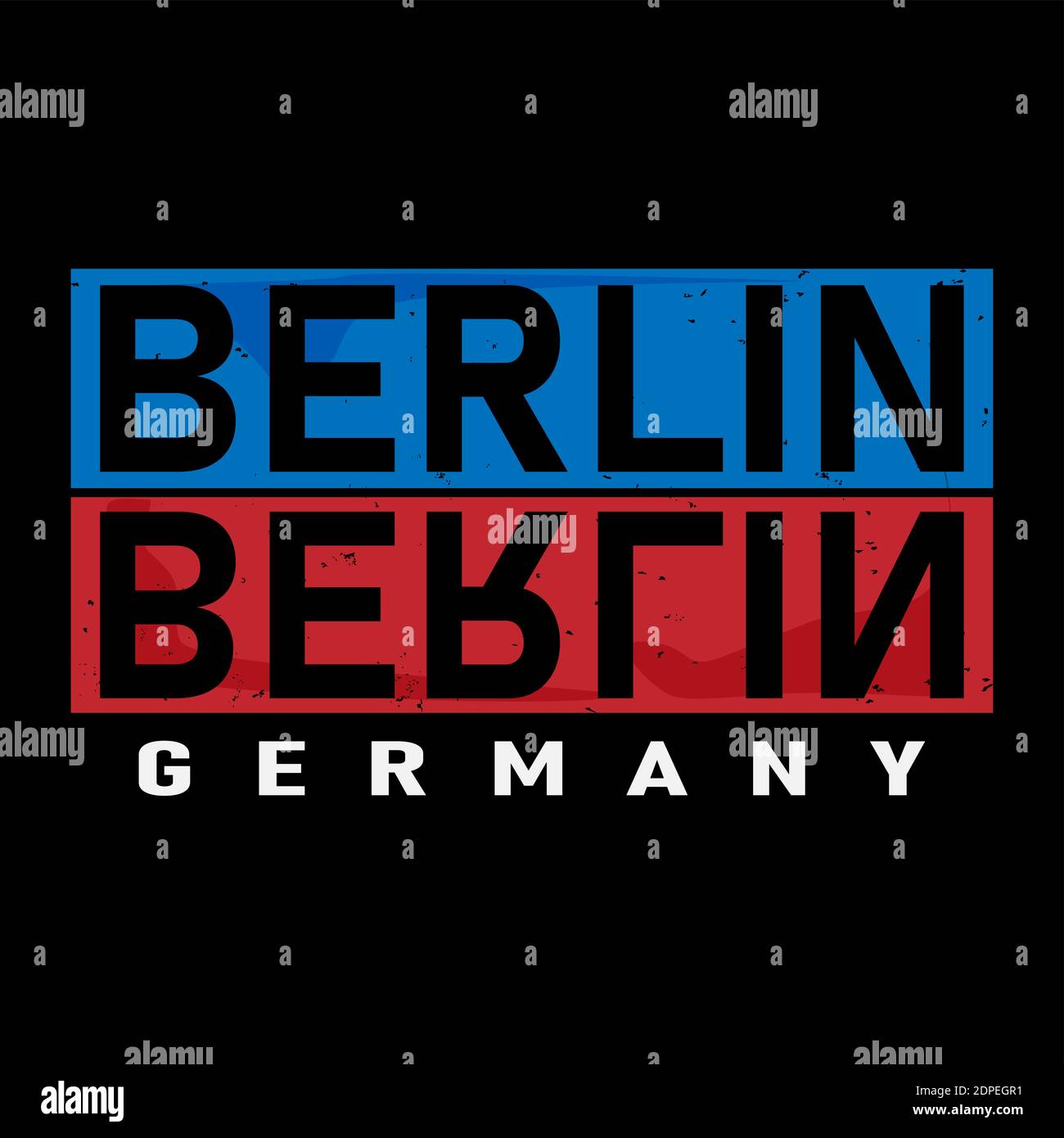 Vector illustration Berlin, Germany. Typography, t-shirt graphics ...