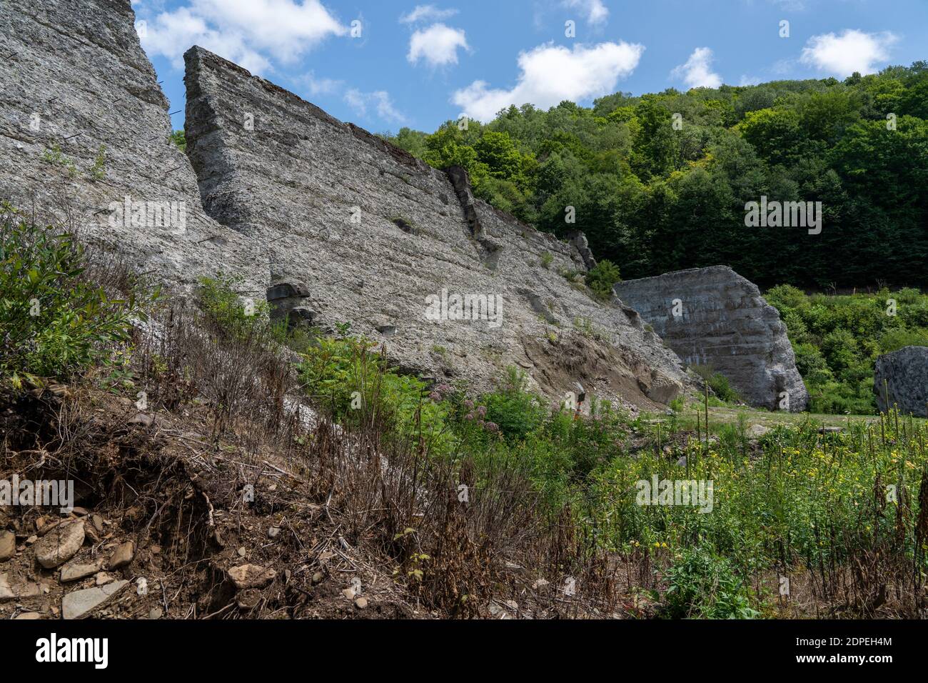 The remains of the Austin Dam failure in Austin, Pennsylvania Stock ...