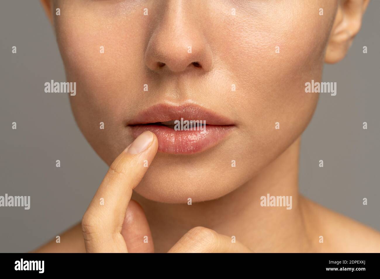 Lip chapping hi-res stock photography and images - Alamy