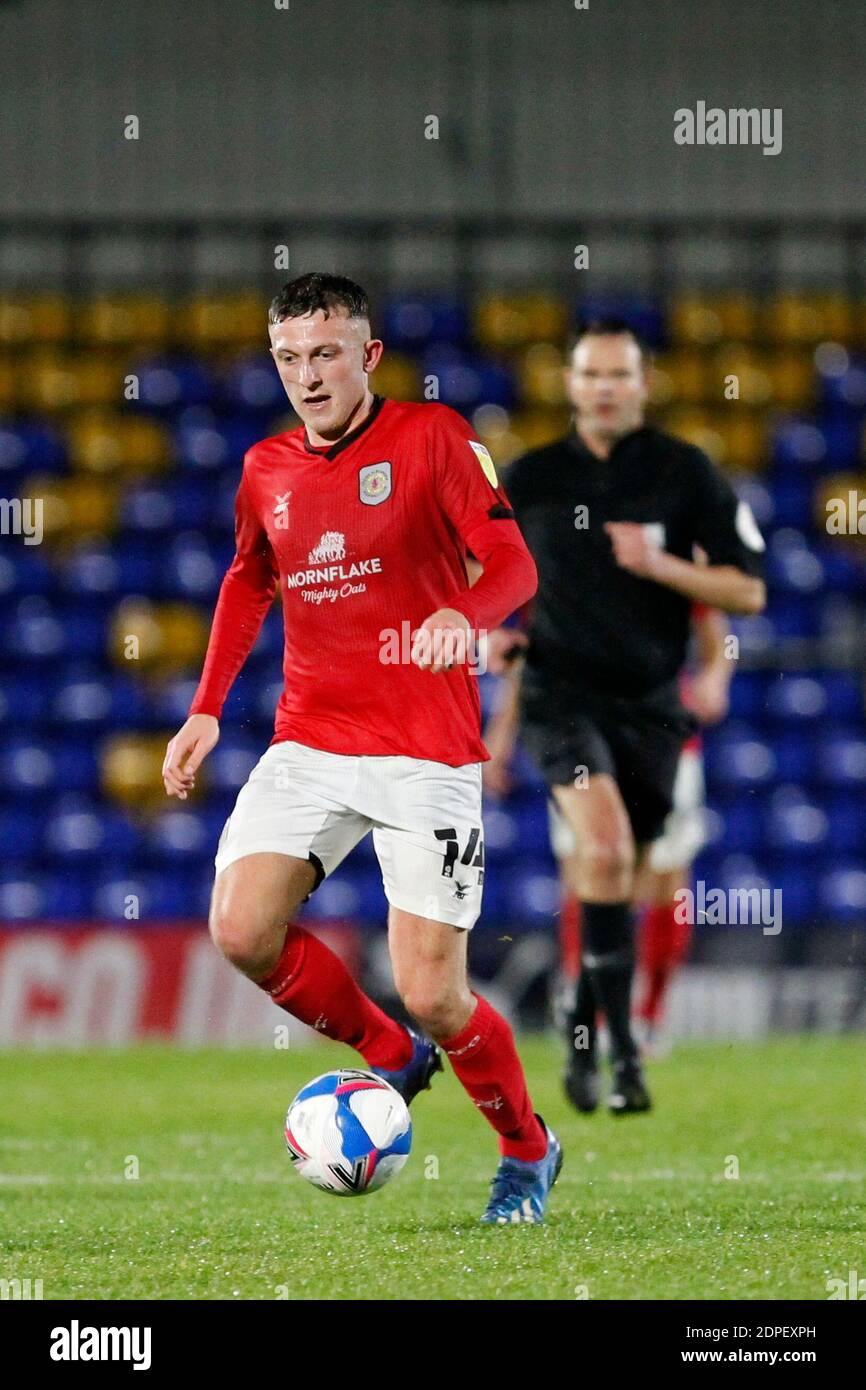 Kingston, UK. 19th Dec, 2020. Oliver Finney of Crewe Alexandra in ...