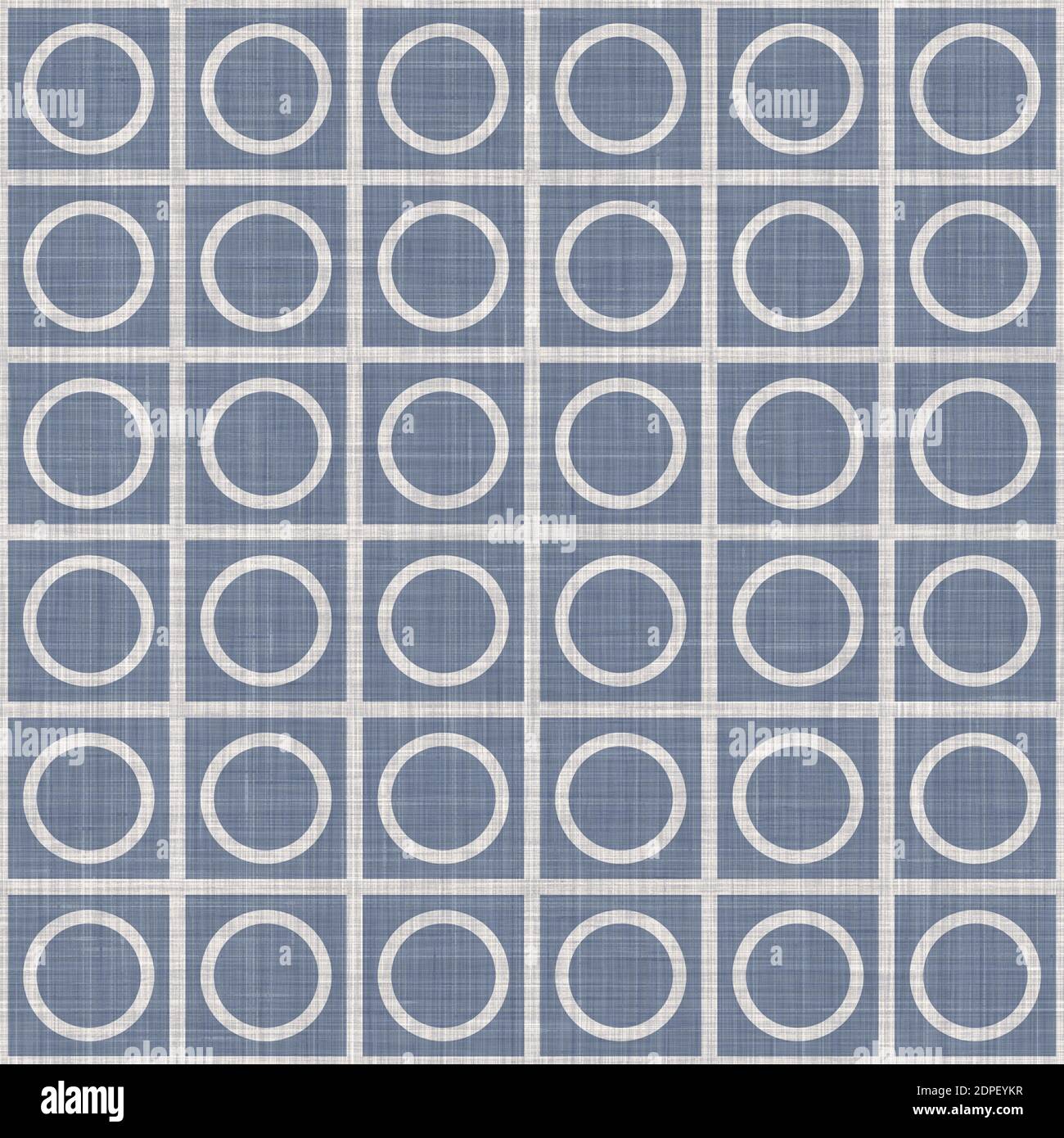 Seamless french farmhouse dotty linen pattern. Provence blue white ...