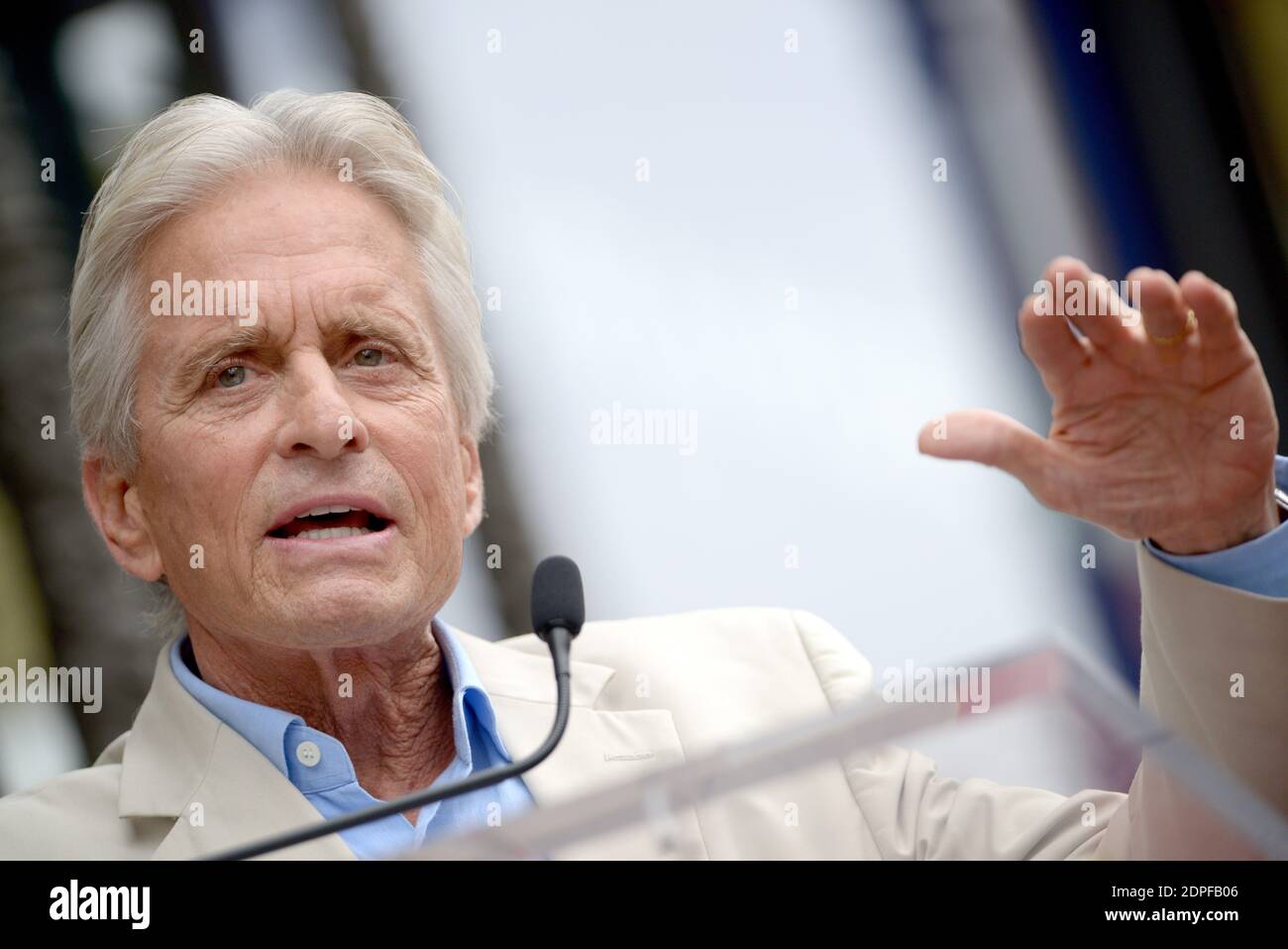 Michael Douglas attends the ceremony honoring Paul Rudd with the 2 ...
