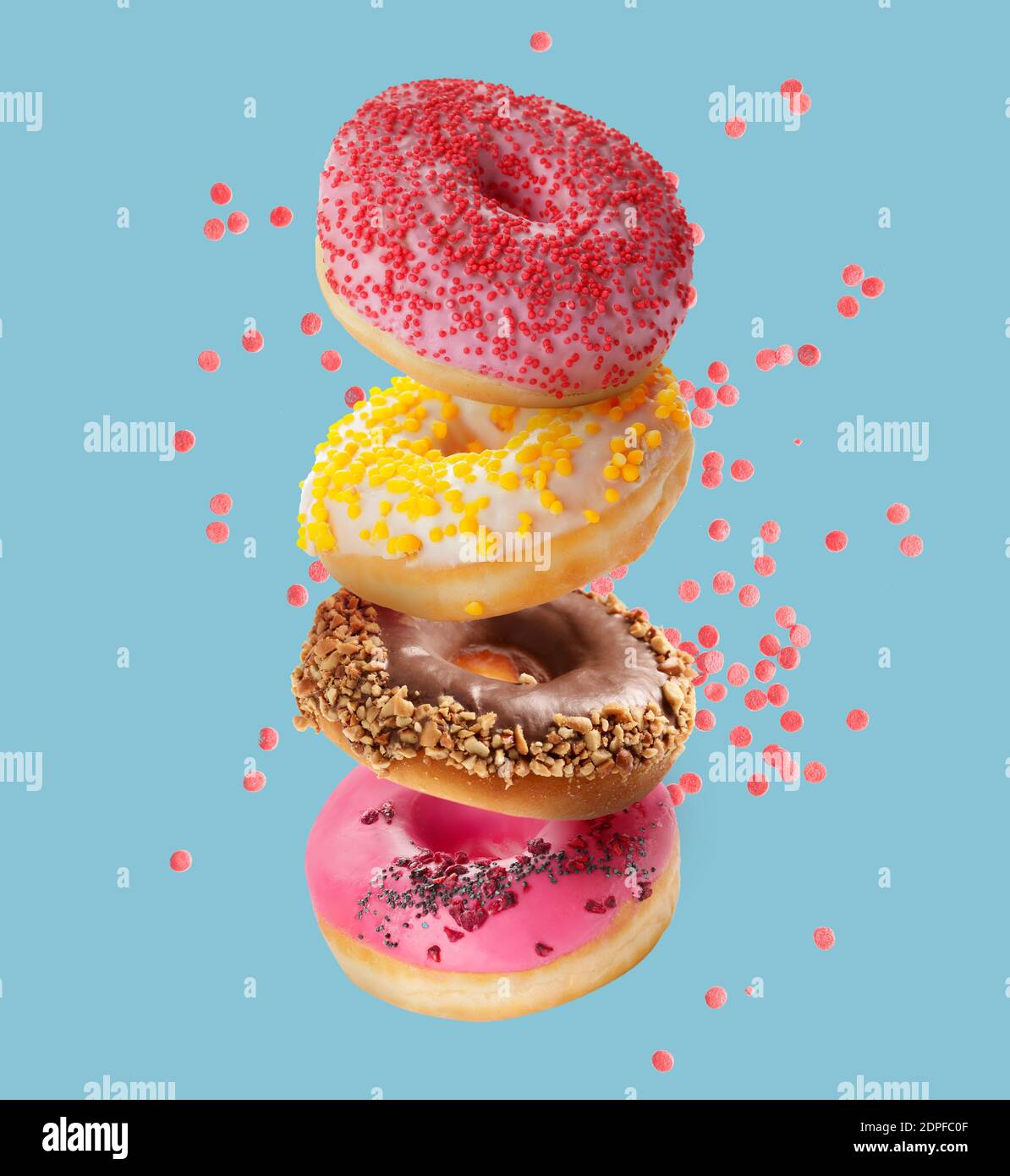 Flying donuts hi-res stock photography and images - Alamy