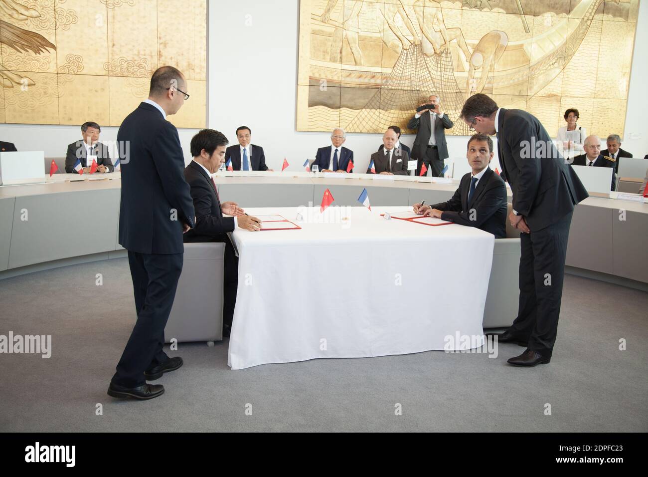 CMA CGM sea freight company vice president Rodolphe Saade during the ...