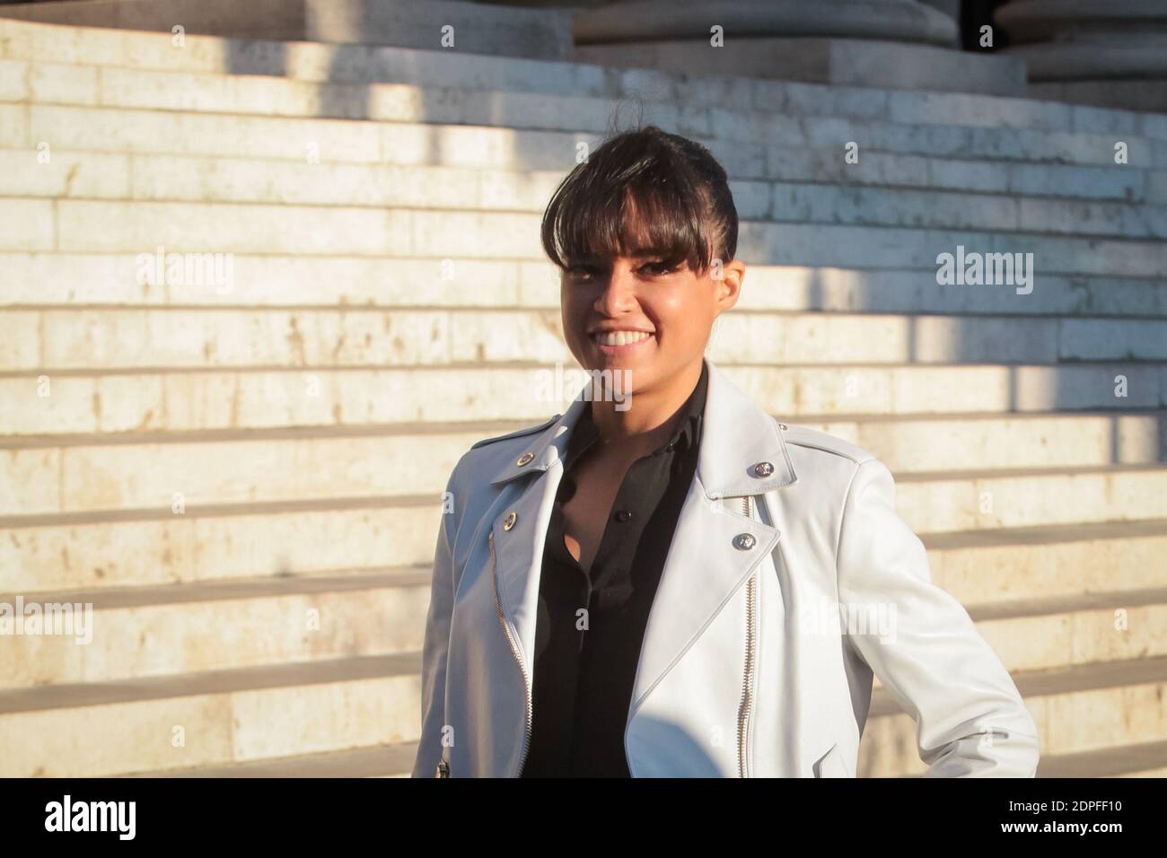 Michelle Rodriguez attending Versace's Fall-Winter 2015/2016 Haute ...