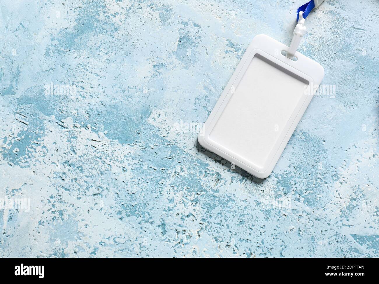 Blank badge on color background Stock Photo - Alamy