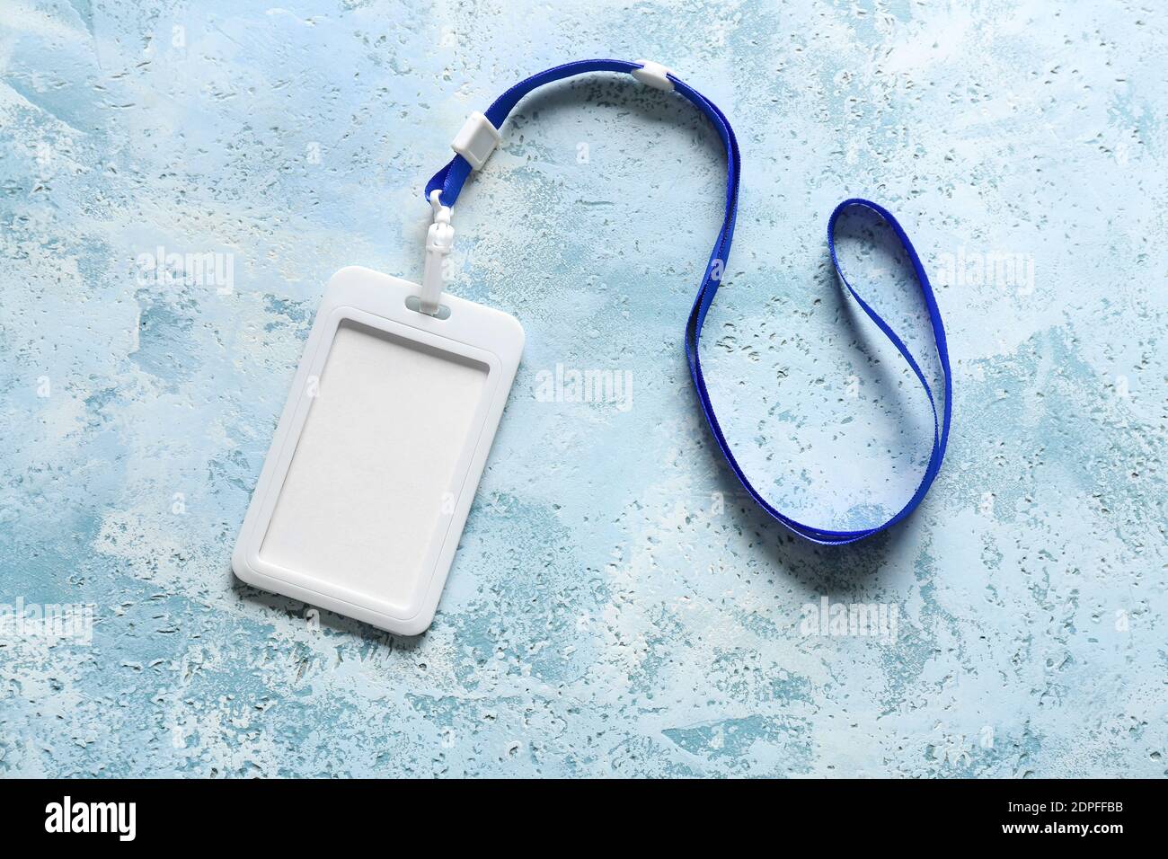 Blank badge on color background Stock Photo - Alamy