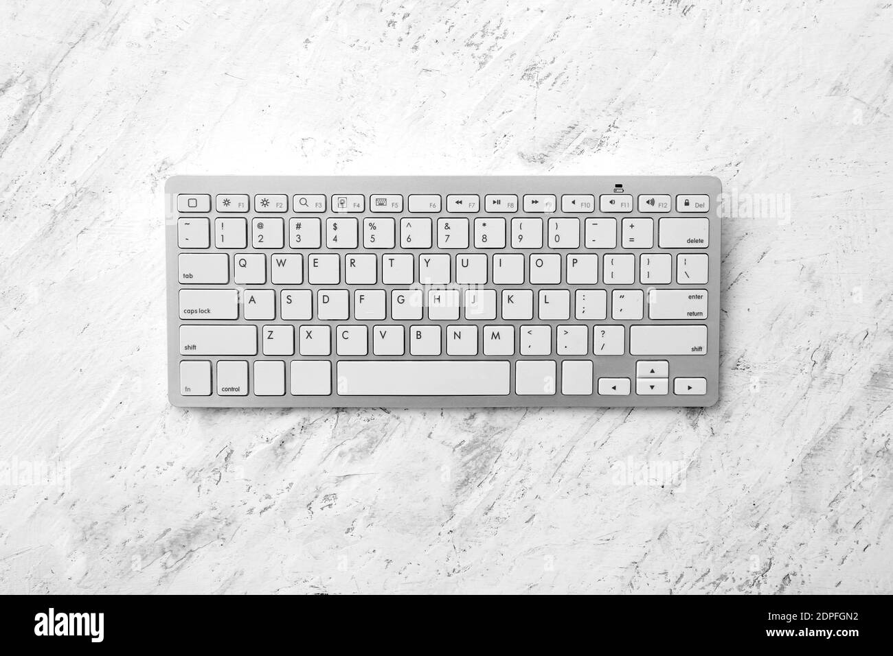Computer keyboard on light background Stock Photo - Alamy