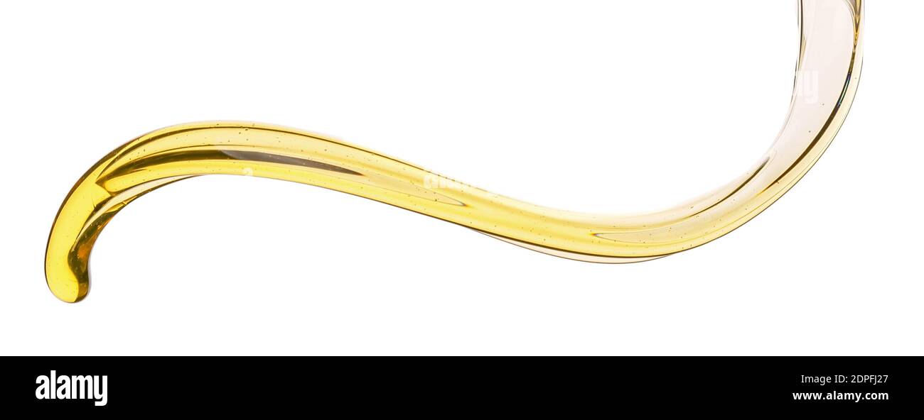 Splash of oil on white background Stock Photo - Alamy