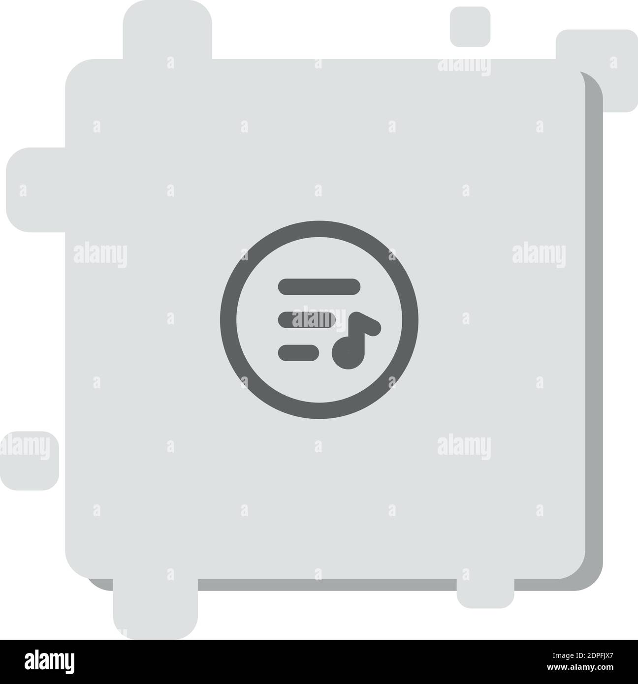 Playlist interface icon simple Cut Out Stock Images & Pictures - Alamy