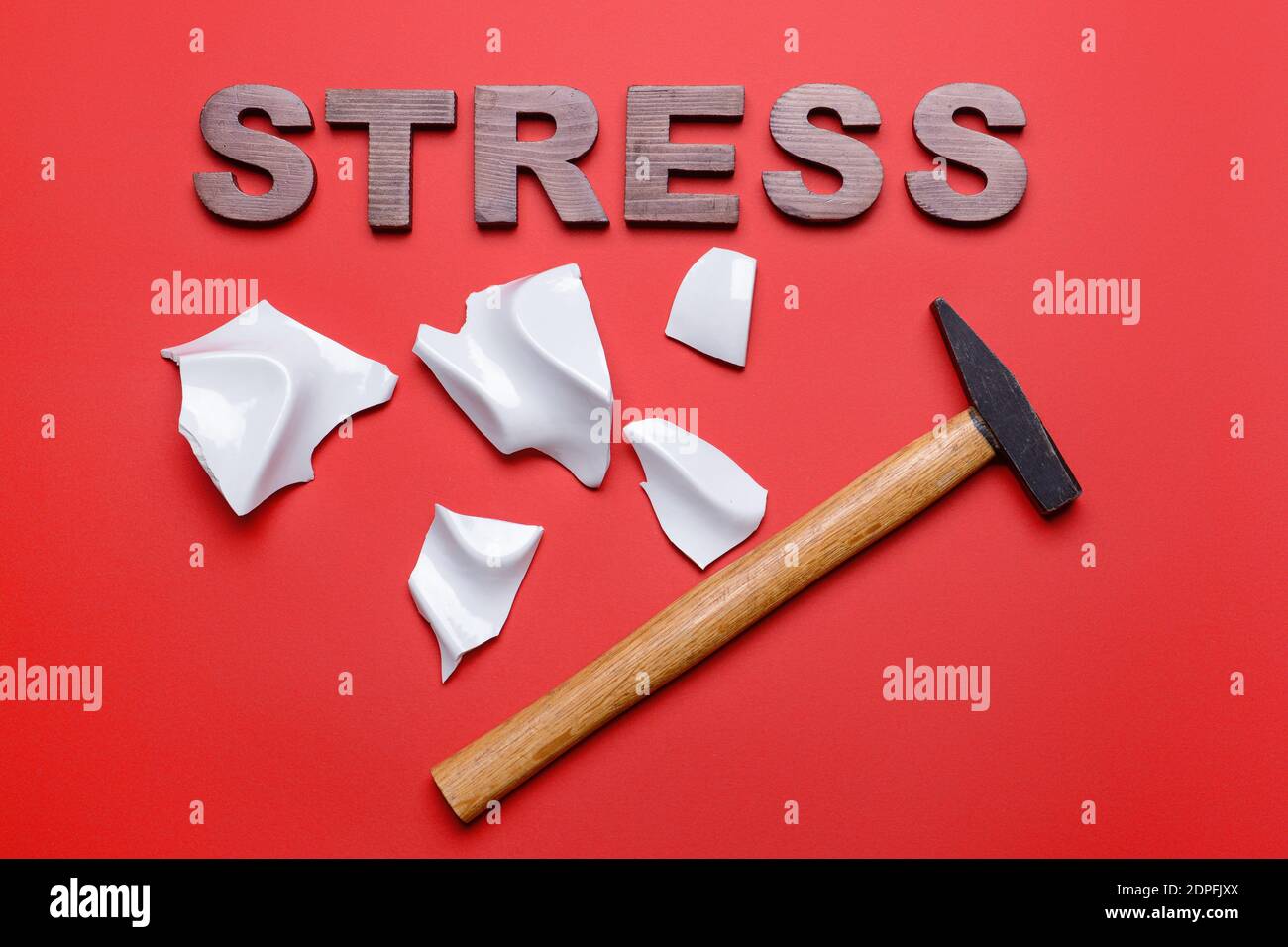 Word broken into pieces hi-res stock photography and images - Alamy