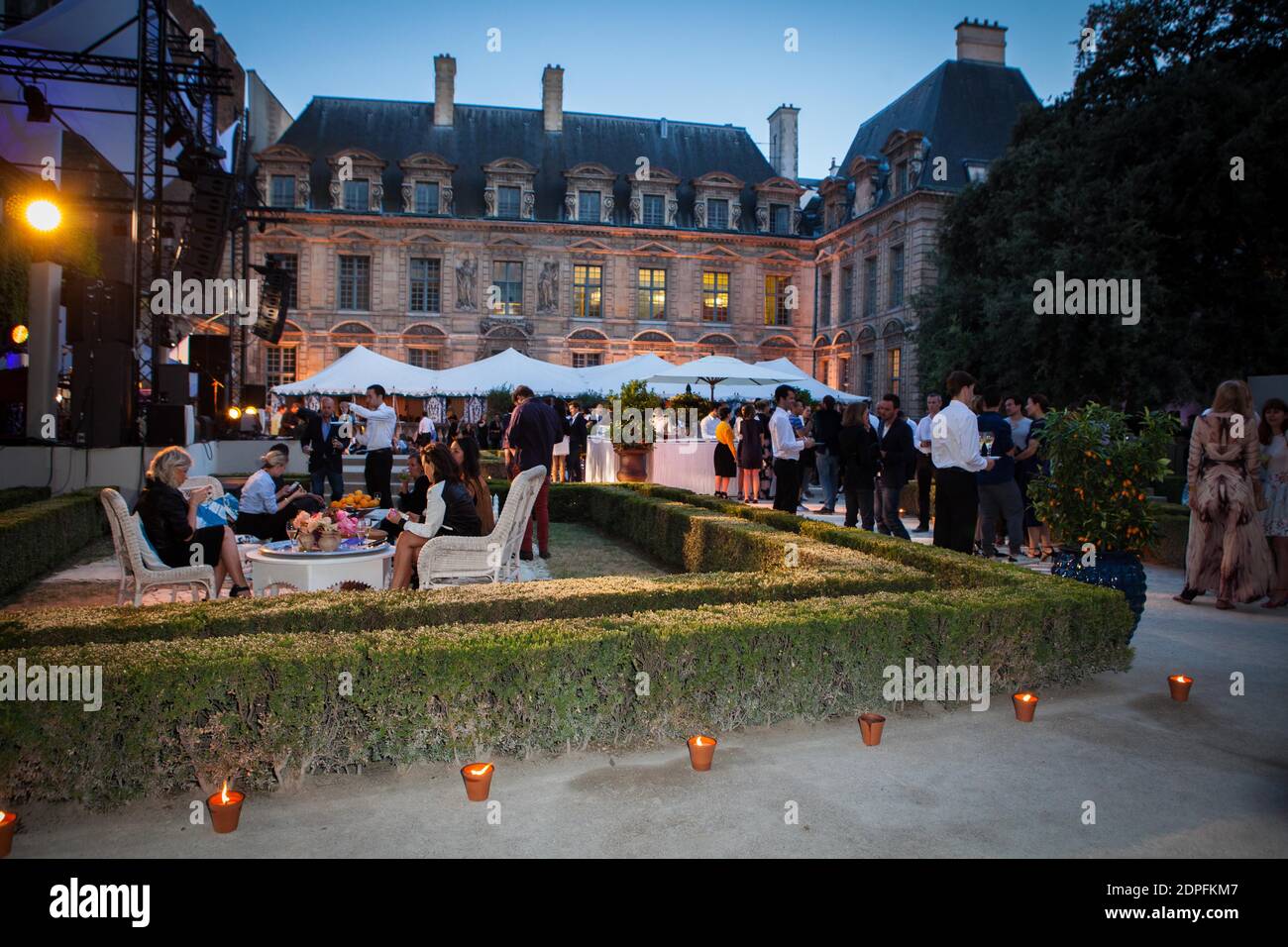 Atmosphere during the Tory Burch Paris Flagship store opening after ...