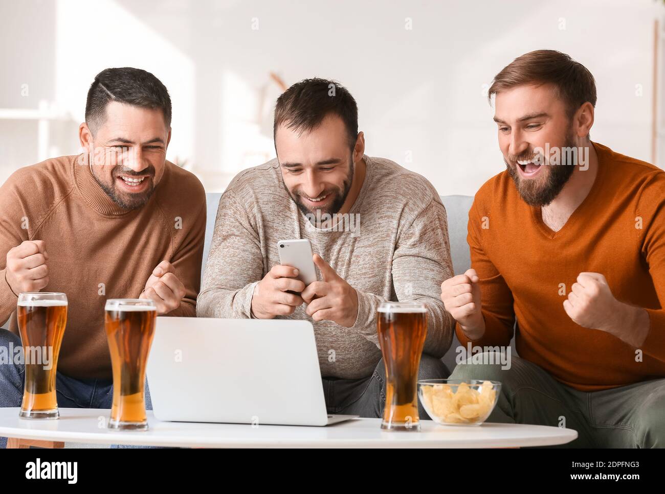 Man happy after winning lottery hi-res stock photography and images - Alamy