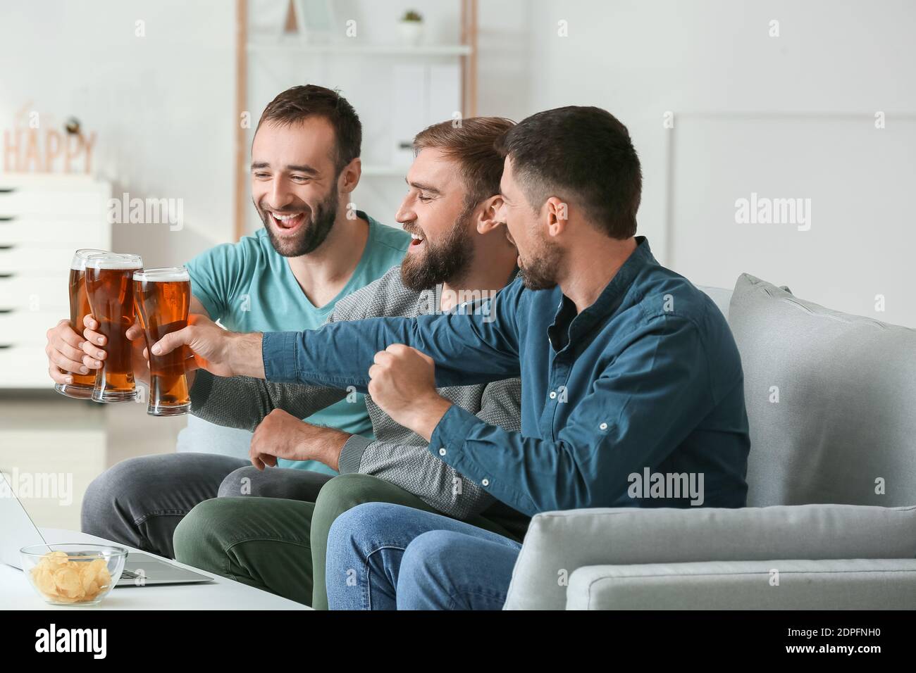Man happy after winning lottery hi-res stock photography and images - Alamy