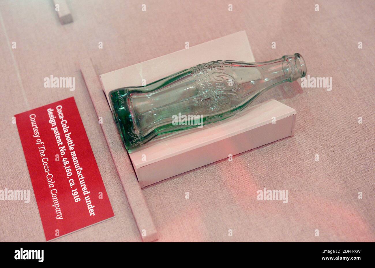 The original 1915 Coca-Cola bottle prototype is on display through the ...