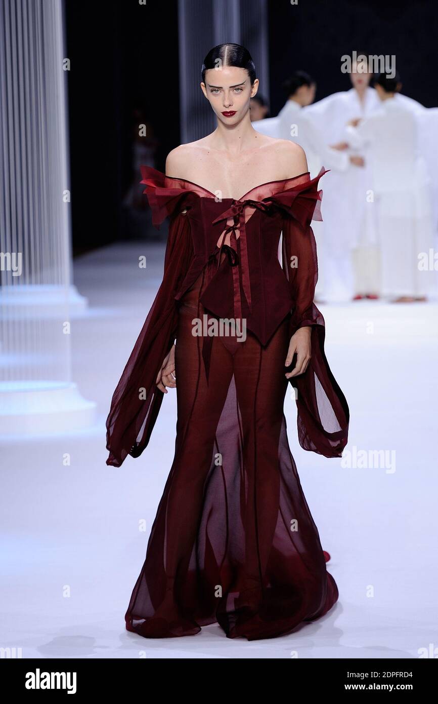 A model walks the runway for the Lan Yu Haute-Couture Fall/Winter 2015/ ...