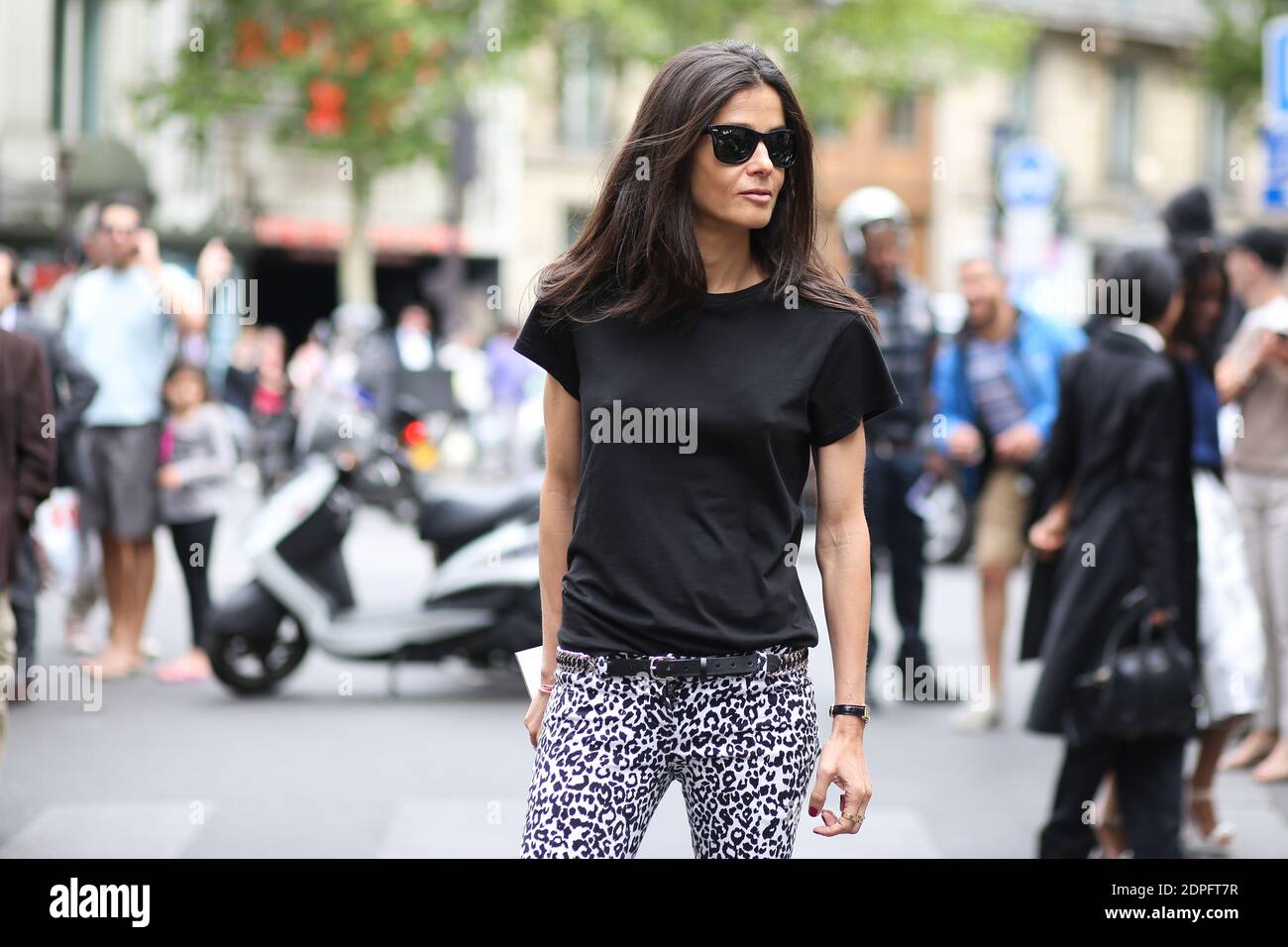 Street style, Barbara Martelo arriving at Elie Saab Fall-Winter 2015 ...