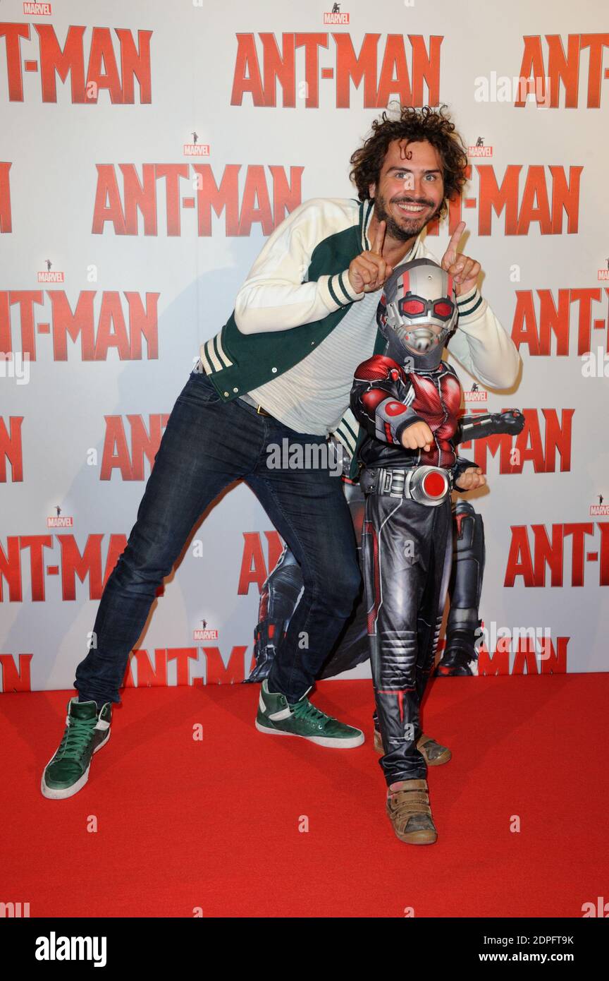 Maxime Musqua assiste a l'avant premiere de Ant-Man au grand Rex a ...