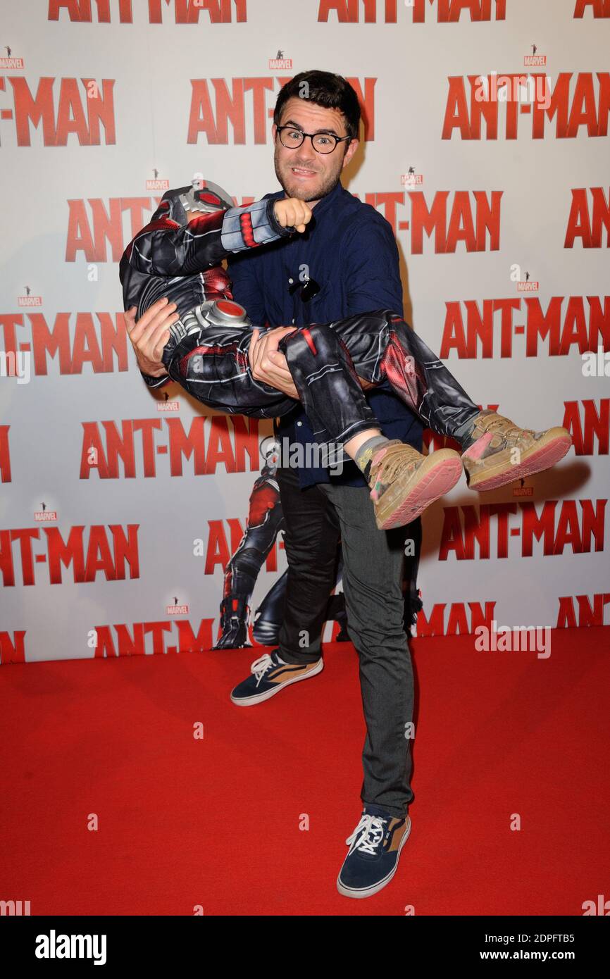 Cyprien assiste a l'avant premiere de Ant-Man au grand Rex a Pariis ...