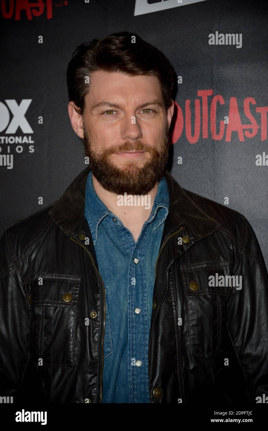 Actor Patrick Fugit is seen at Outcast party at Andaz Hotel ahead of ...