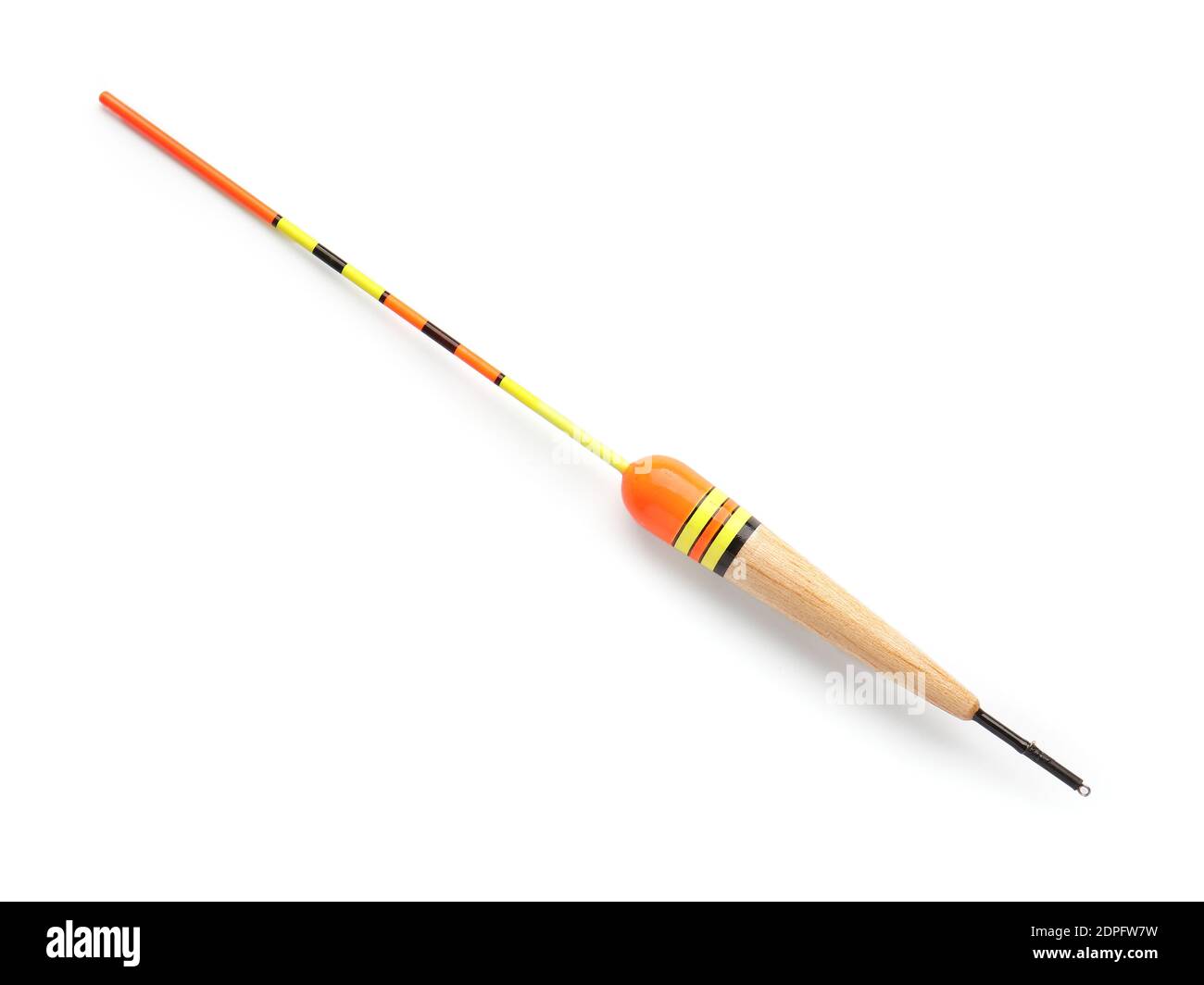 Fishing float on white background Stock Photo - Alamy