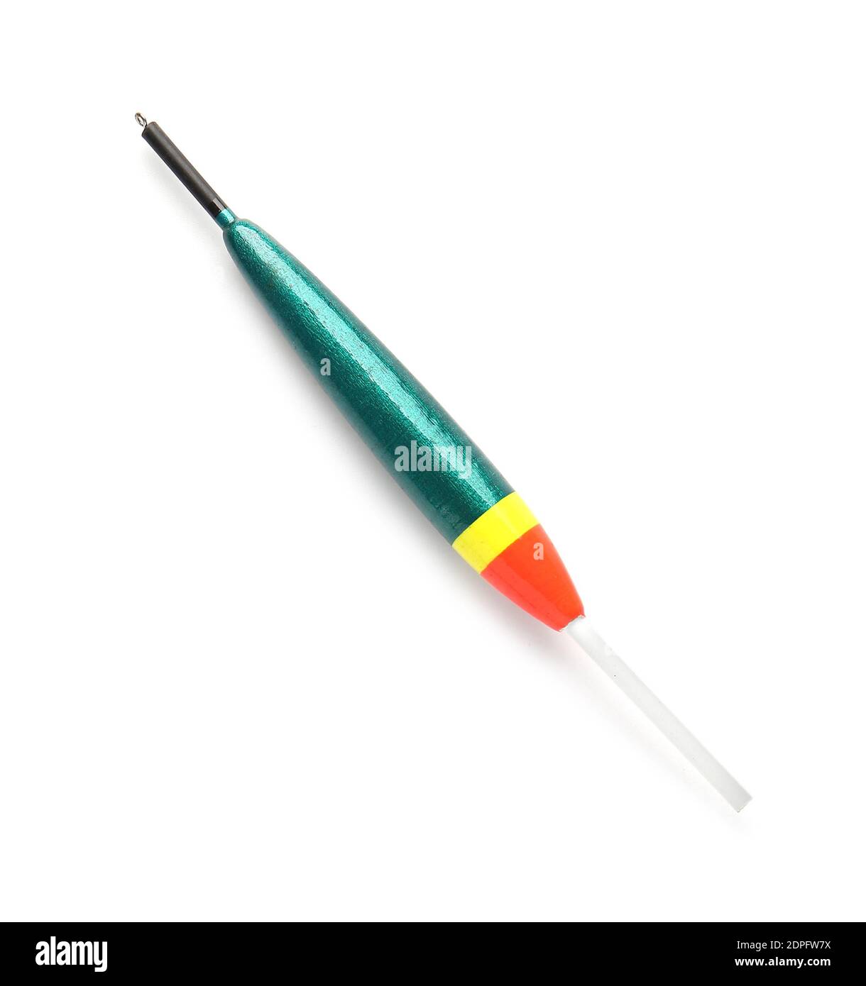 Fishing float on white background Stock Photo - Alamy