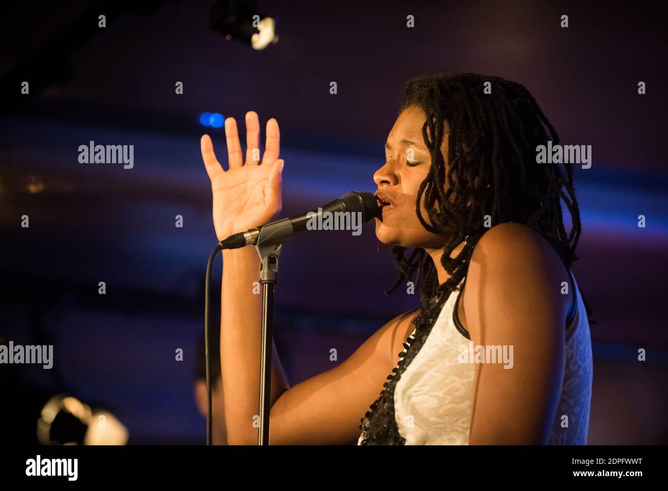 Lizz Wright performs live on stage at Montreux Jazz Festival in ...
