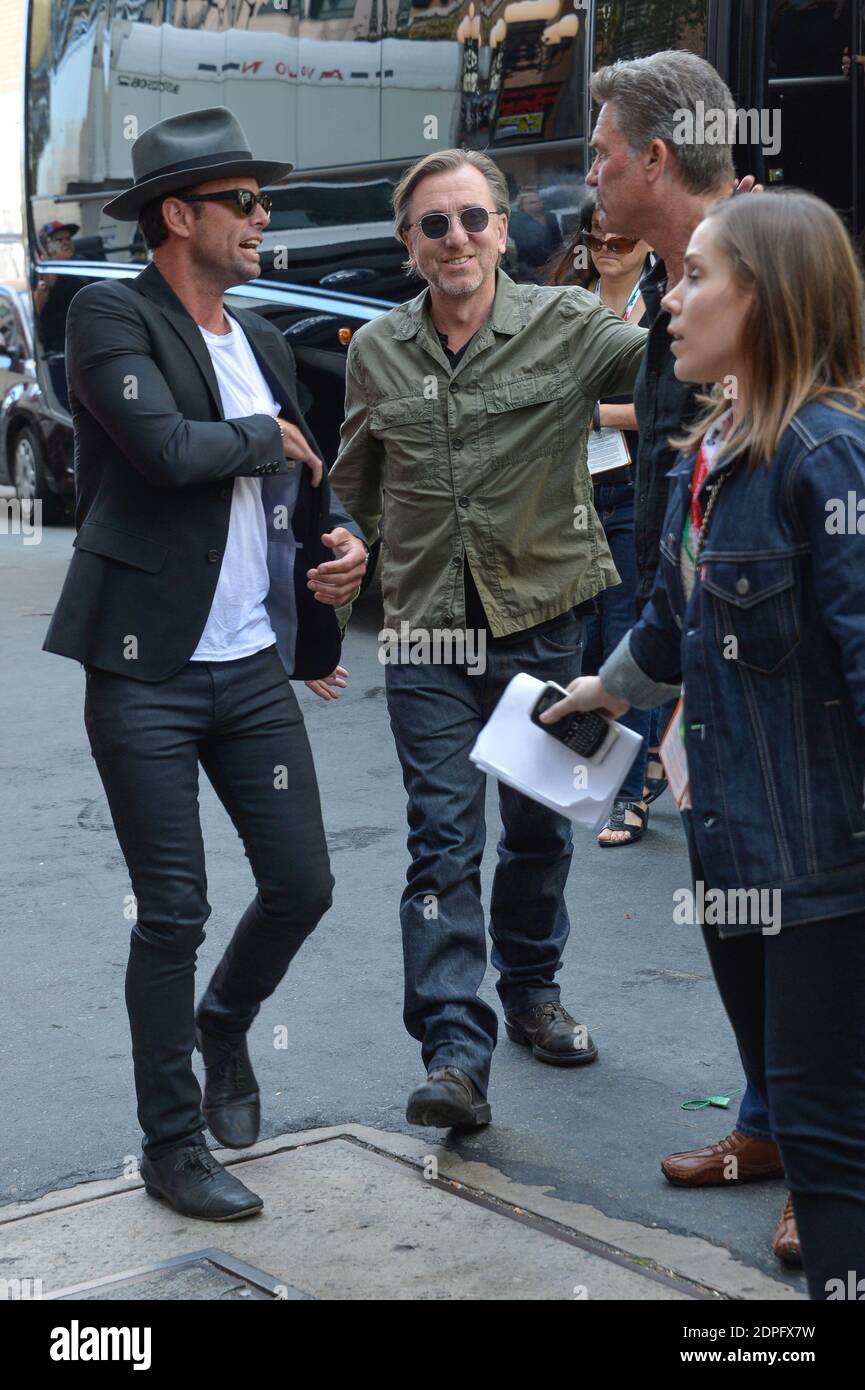 Actors Walton Goggins , Tim Roth , Kurt Russell are seen during the ...