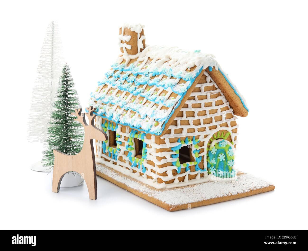 Glazed gingerbread tree white Cut Out Stock Images & Pictures - Alamy