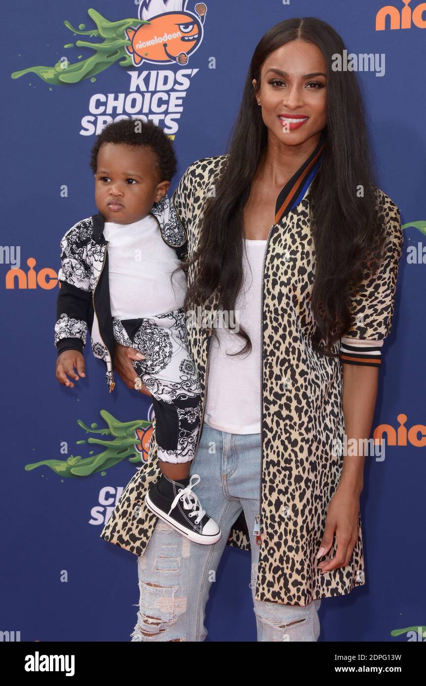 Future Zahir Wilburn and Ciara attend the Nickelodeon Kids' Choice ...