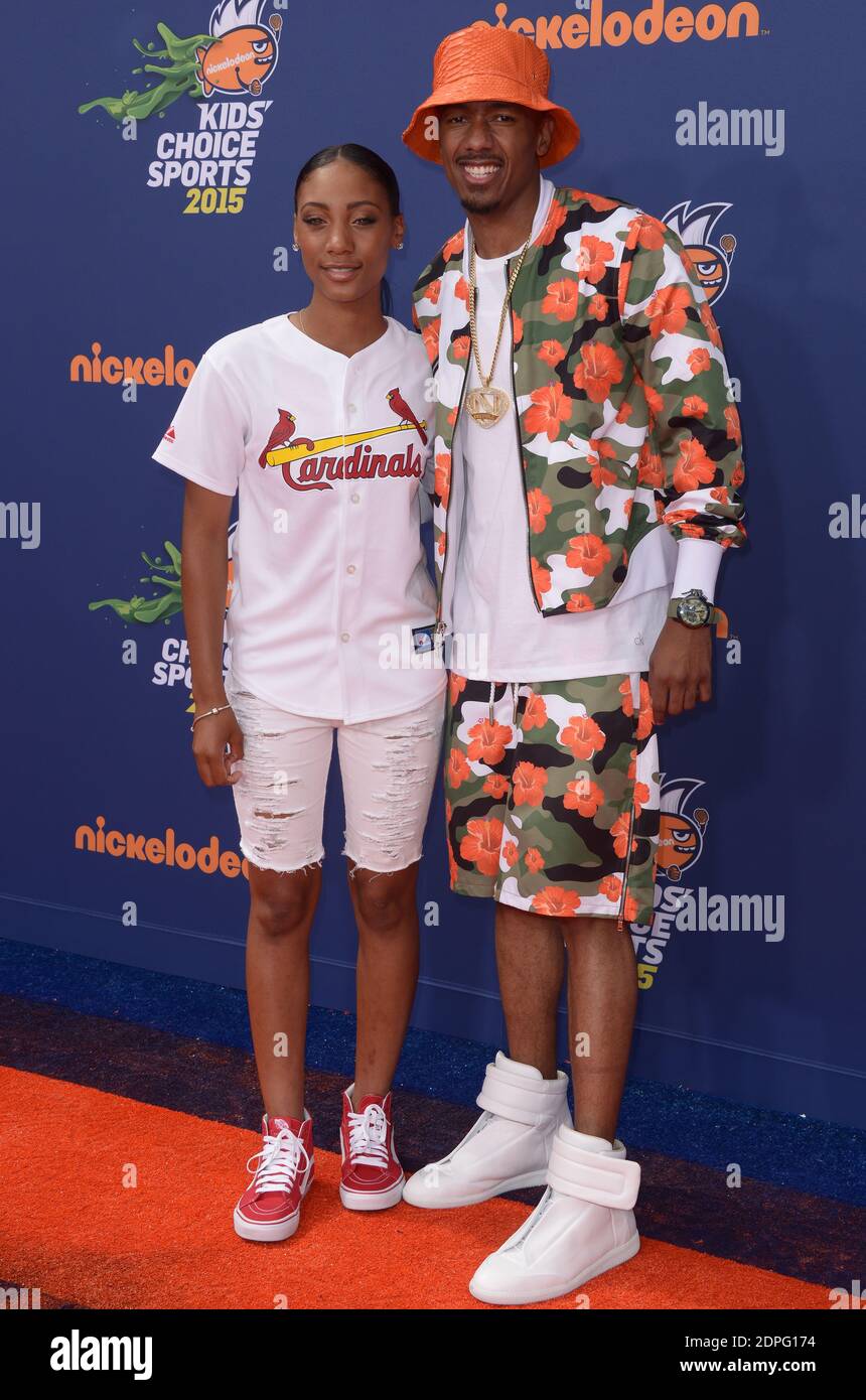 Mo'ne Davis and Nick Cannon attend the Nickelodeon Kids' Choice Sports ...