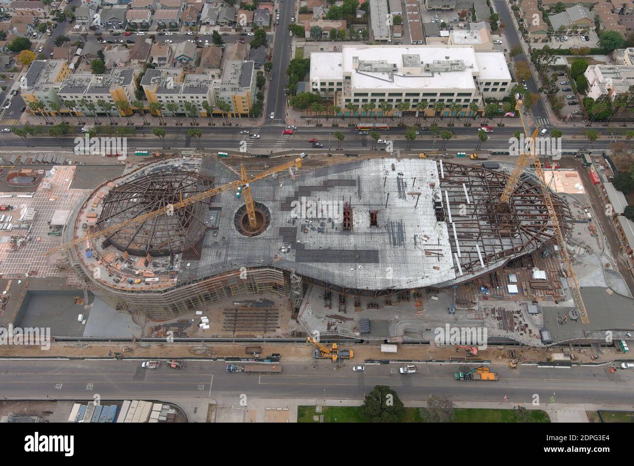Los Angeles, United States. 07th Dec, 2020. The construction site of ...