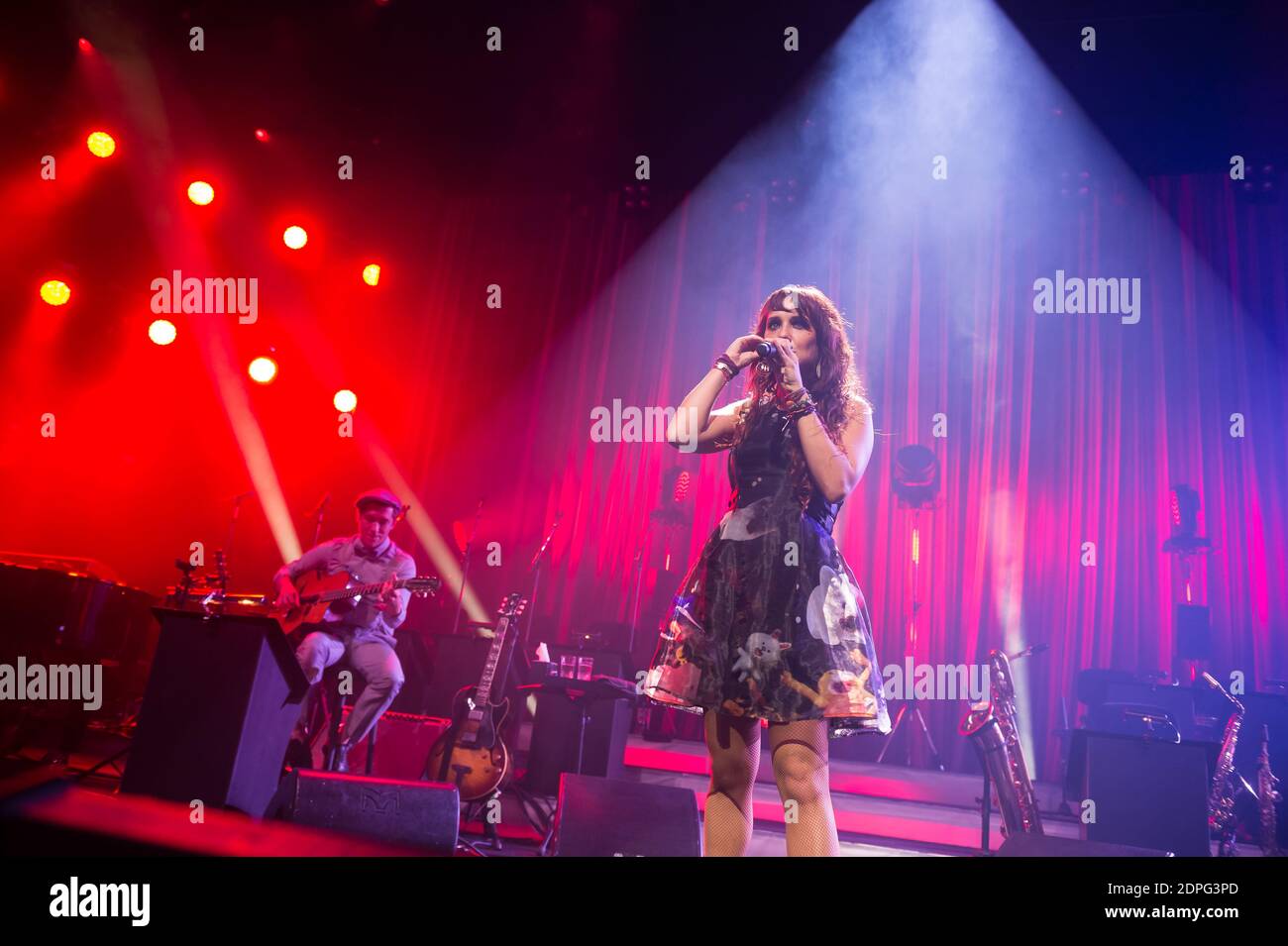 French singer Zaz performs live on stage at Montreux Jazz Festival in ...