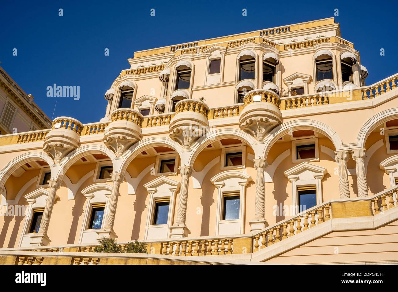 Monte-Carlo, Monaco 29.11.2020 Street in Monaco. Architecture ...