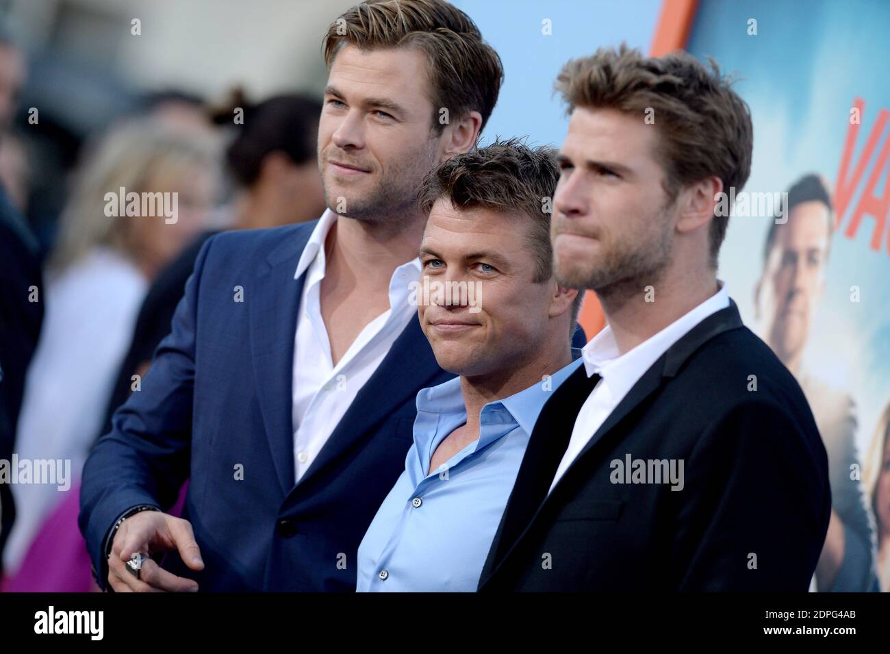 Chris Hemsworth, Luke Hemsworth and Liam Hemsworth attend the Premiere ...