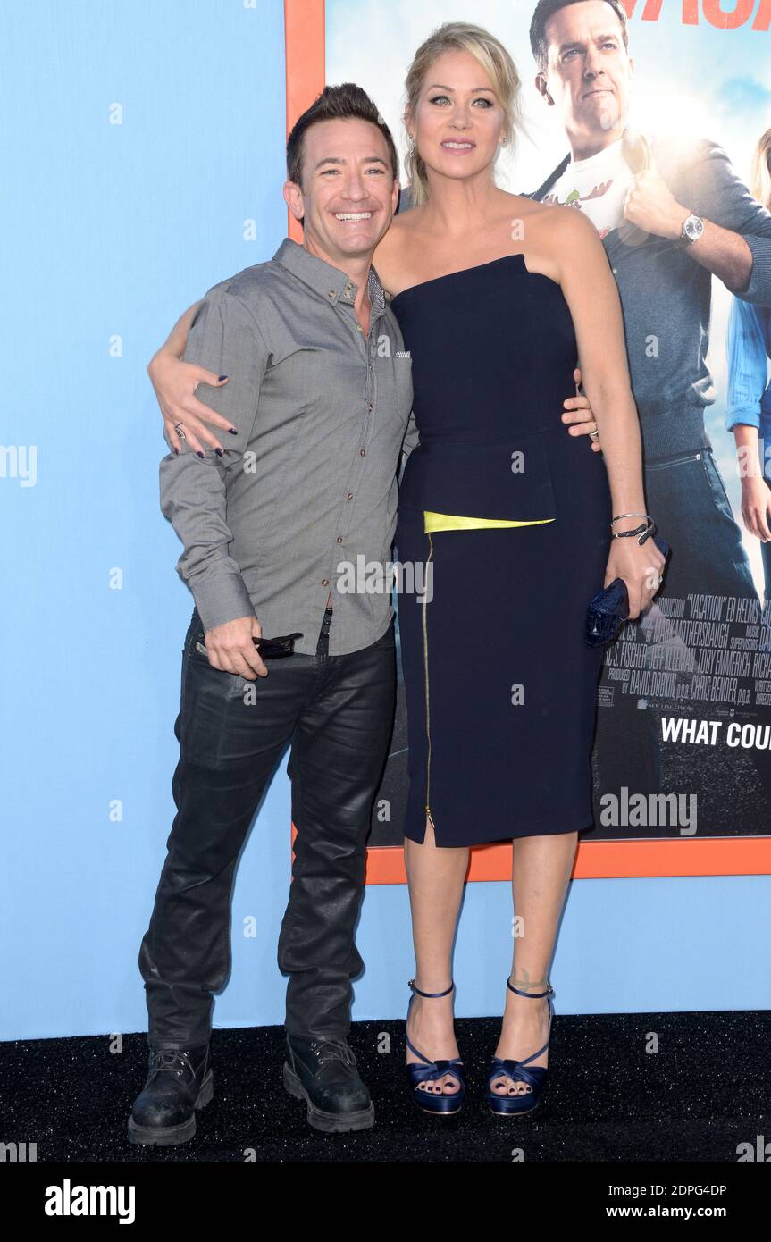 David Faustino And Christina Applegate Attend The Premiere Of Warner