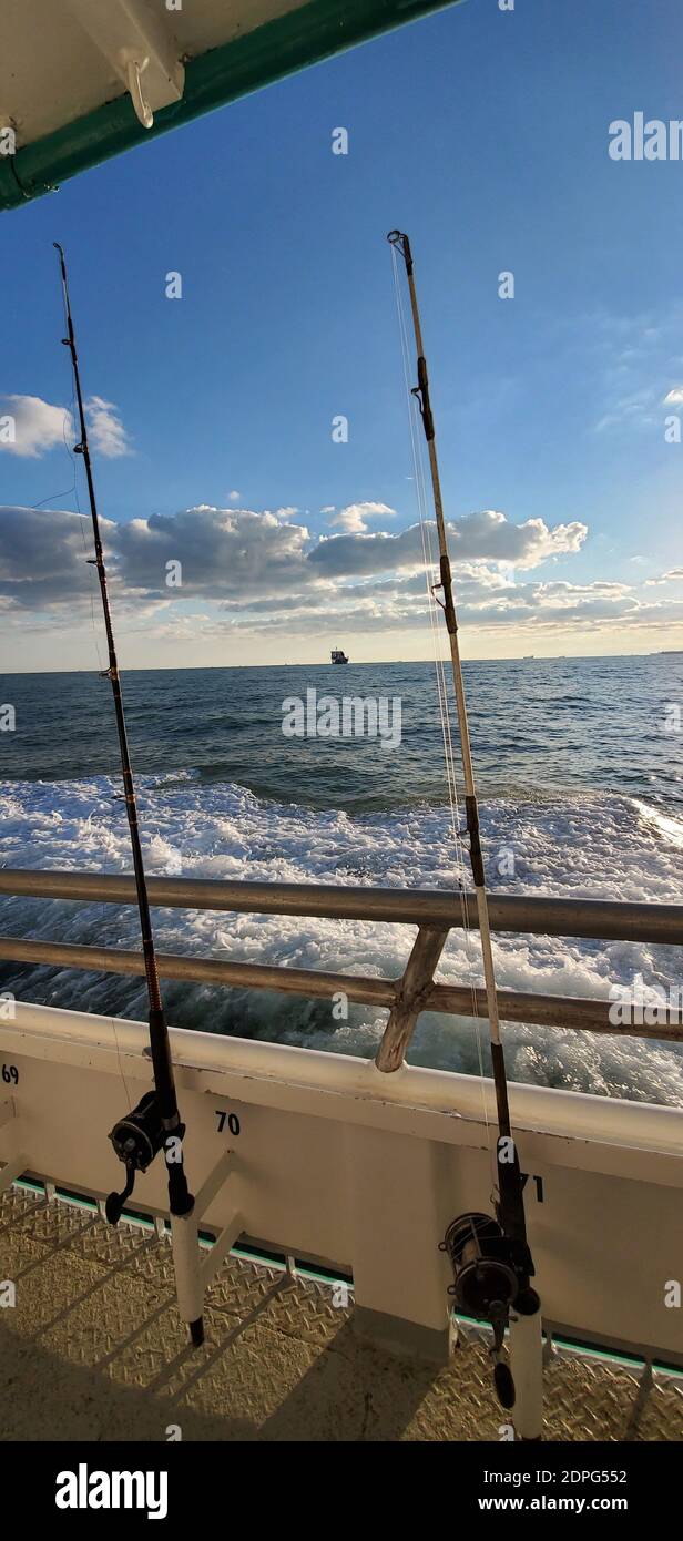 Fishing boat rods set hi-res stock photography and images - Alamy