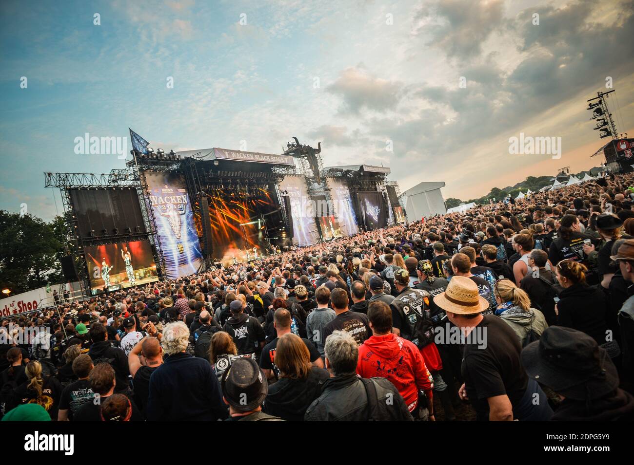 Sabaton in concert at 26th Wacken Open Air festival in Wacken, Germany ...