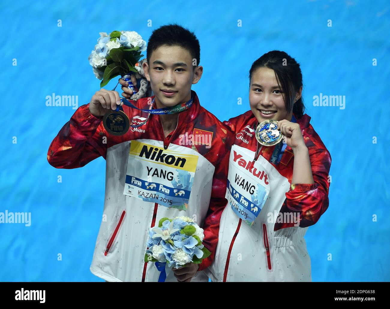 3m mixed diving final WAng Han and Yang Hao of China, the gold medal ...