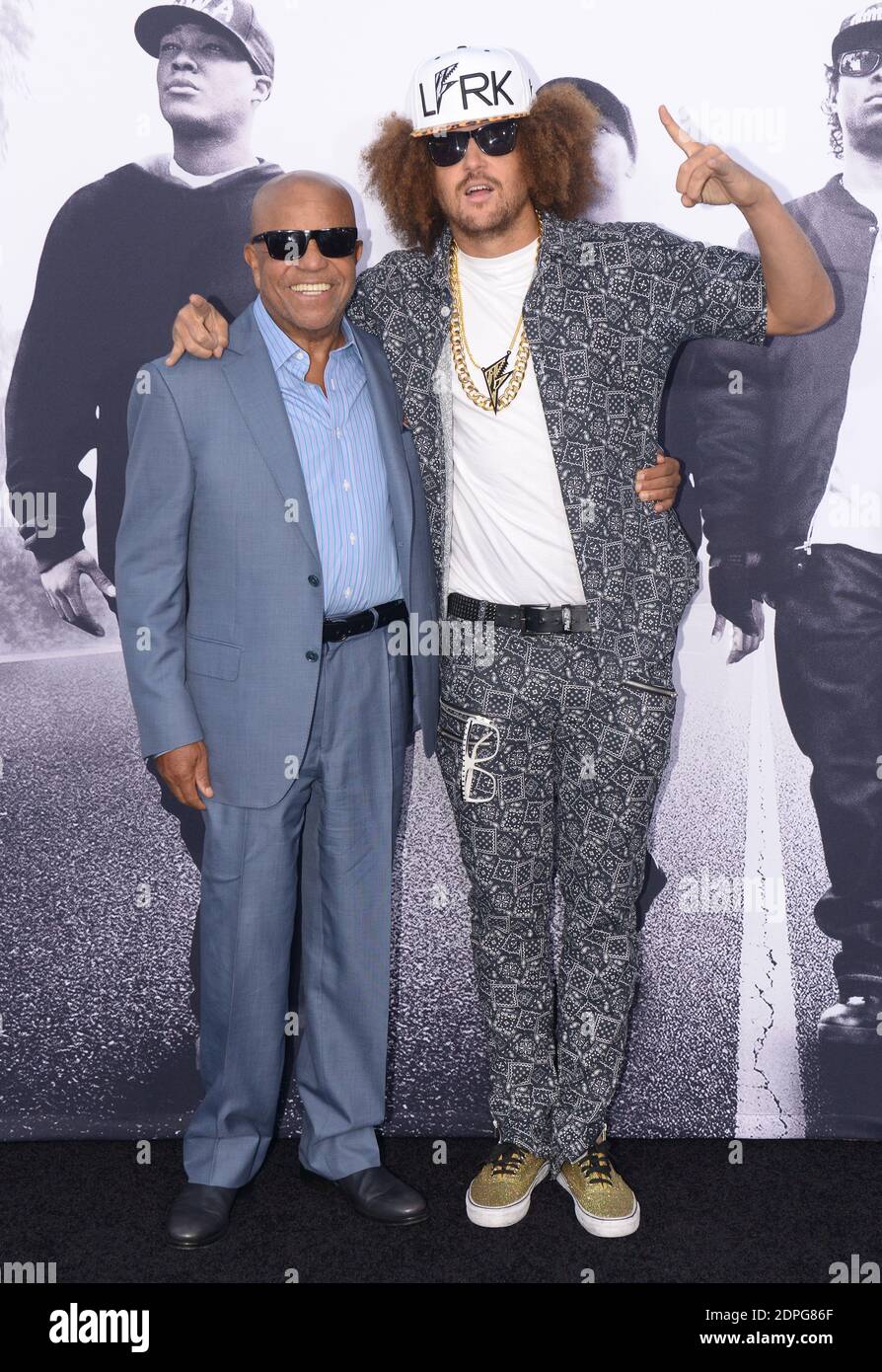 Redfoo and Berry Gordy attend the Universal Pictures and Legendary ...